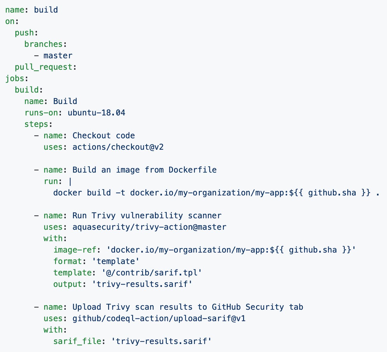 Find Image Vulnerabilities Using GitHub and Aqua Security Trivy Action