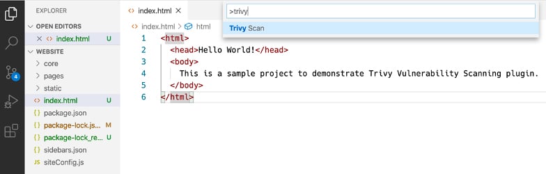 Using Trivy to Discover Vulnerabilities in VS Code Projects