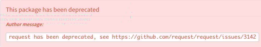 The Truth About npm Deprecated Packages
