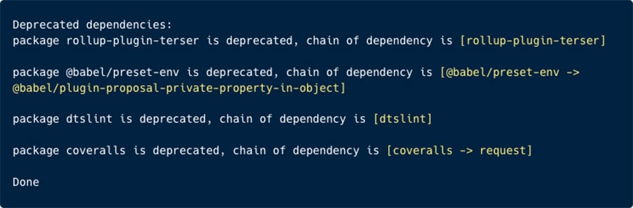 The Truth About Npm Deprecated Packages