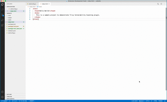 Using Trivy to Discover Vulnerabilities in VS Code Projects
